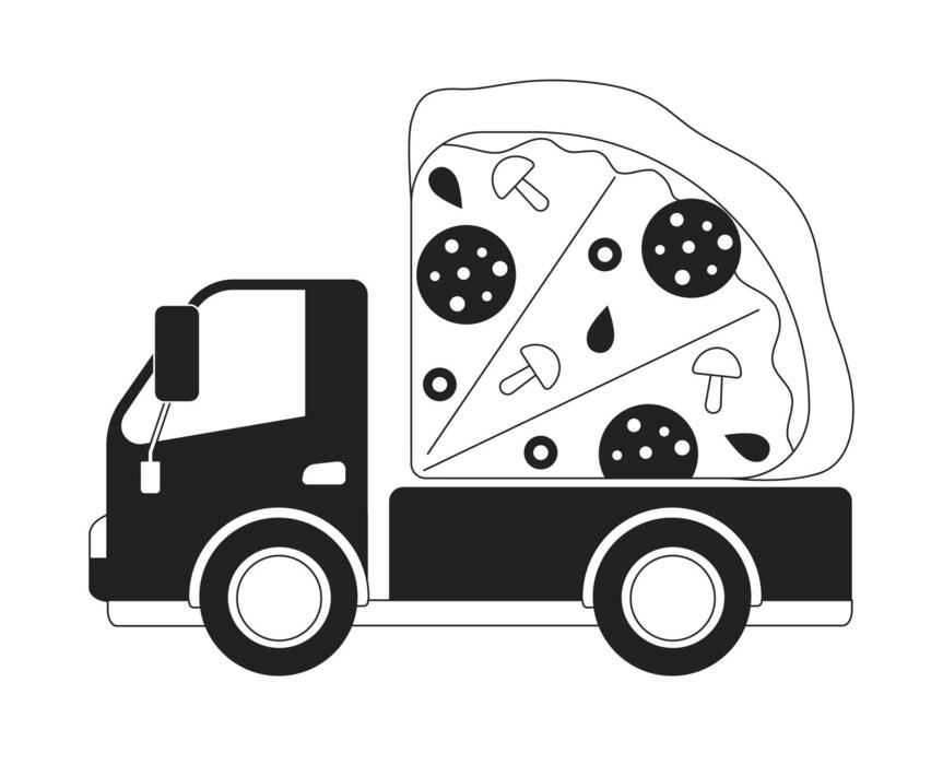 Pizza Truck Vector Art, Icons, and Graphics for Free Download