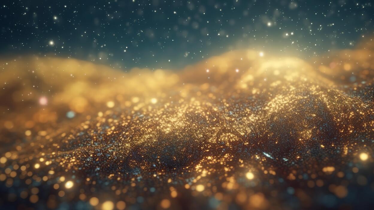 Glowing Gold Particles Stock Photos, Images and Backgrounds for Free Download