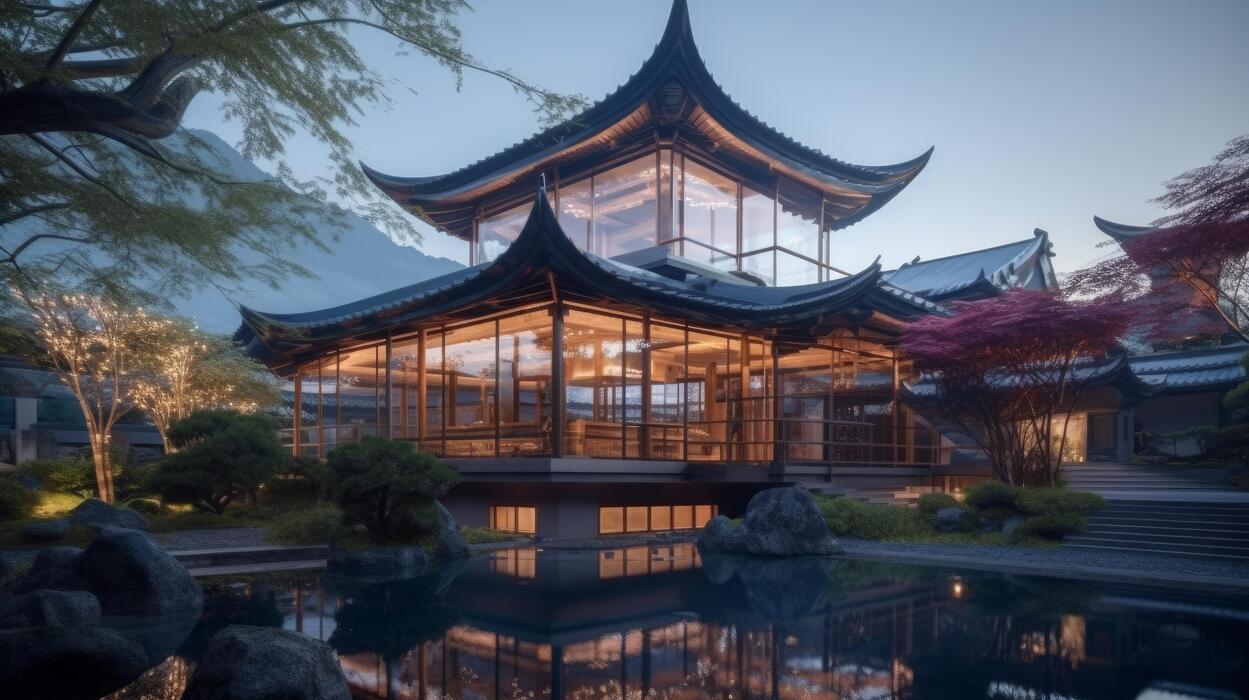 Japanese Architecture Stock Photos, Images and Backgrounds for Free ...