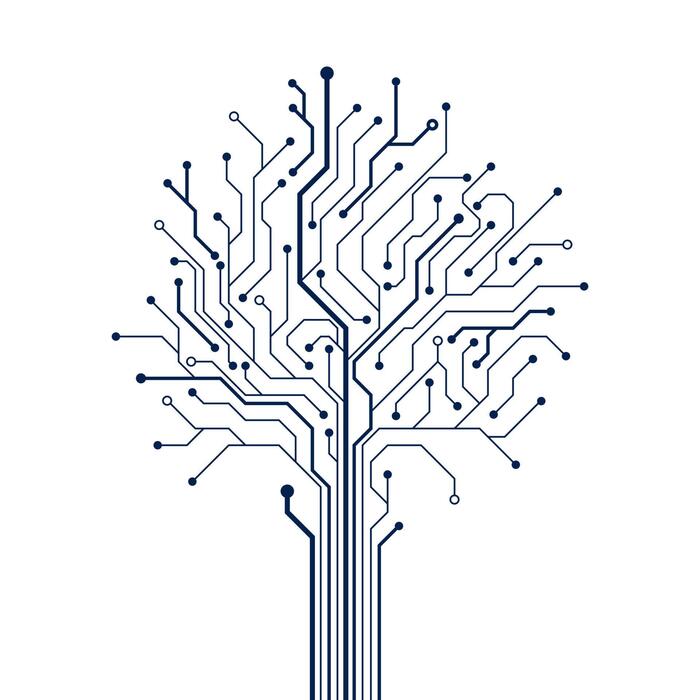 Circuit Board Tree Vector Art, Icons, and Graphics for Free Download