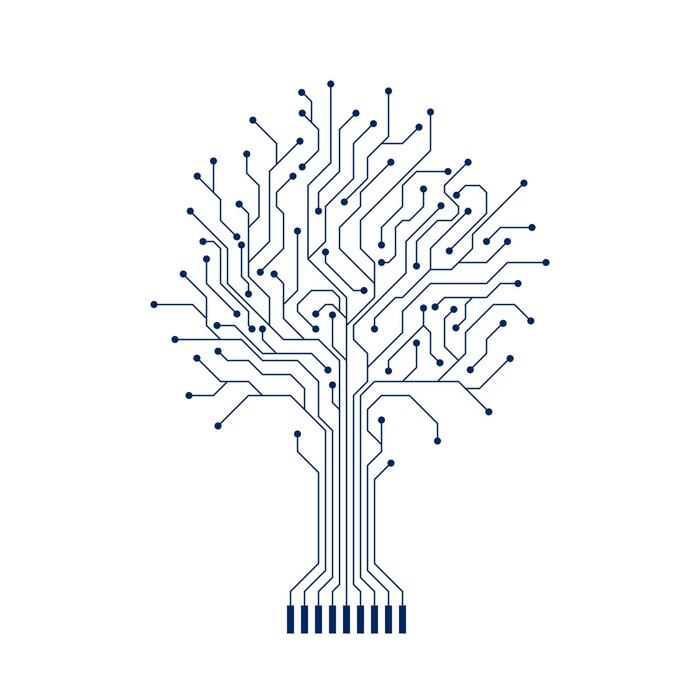Circuit Tree Vector Art, Icons, and Graphics for Free Download