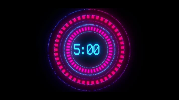 Digital Clock Stock Video Footage for Free Download