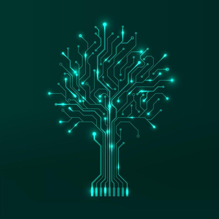 Circuit Board Tree Vector Art, Icons, and Graphics for Free Download