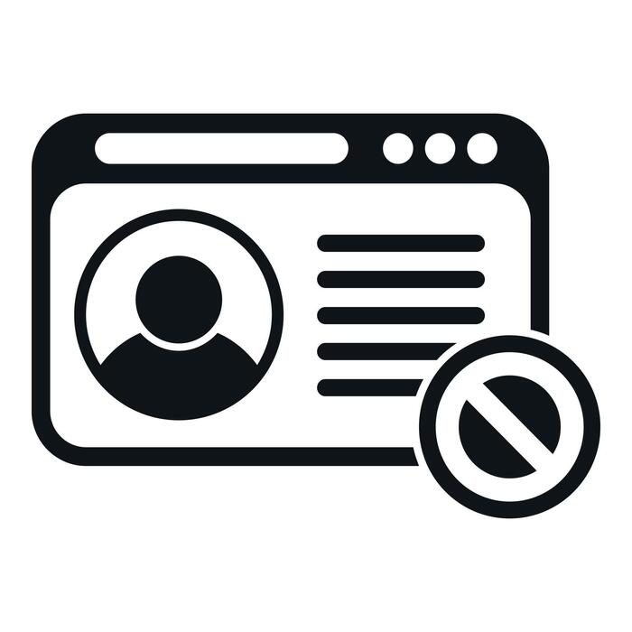 Blocked Account Vector Art, Icons, and Graphics for Free Download