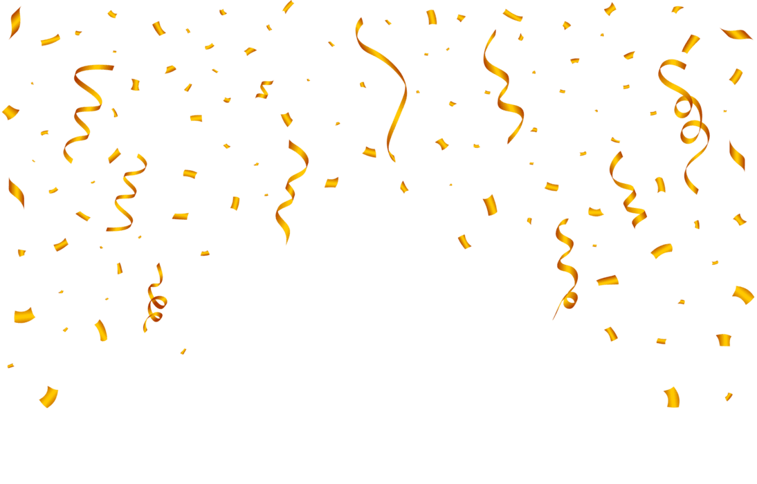 Gold Confetti Background PNGs for Free Download