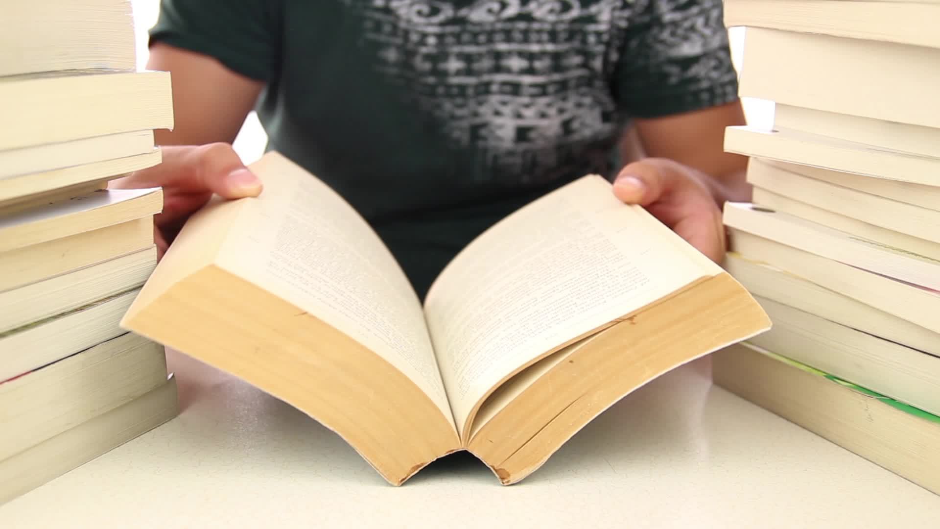 Student With Book Stock Video Footage for Free Download