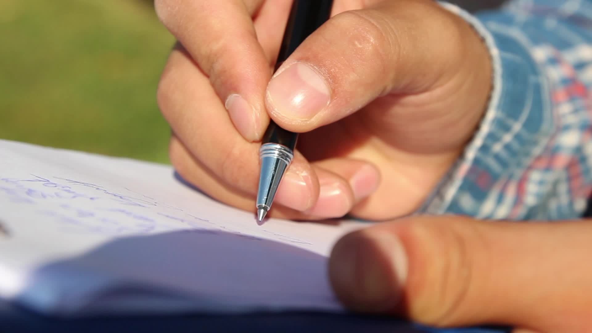 Writing Paper Stock Video Footage for Free Download