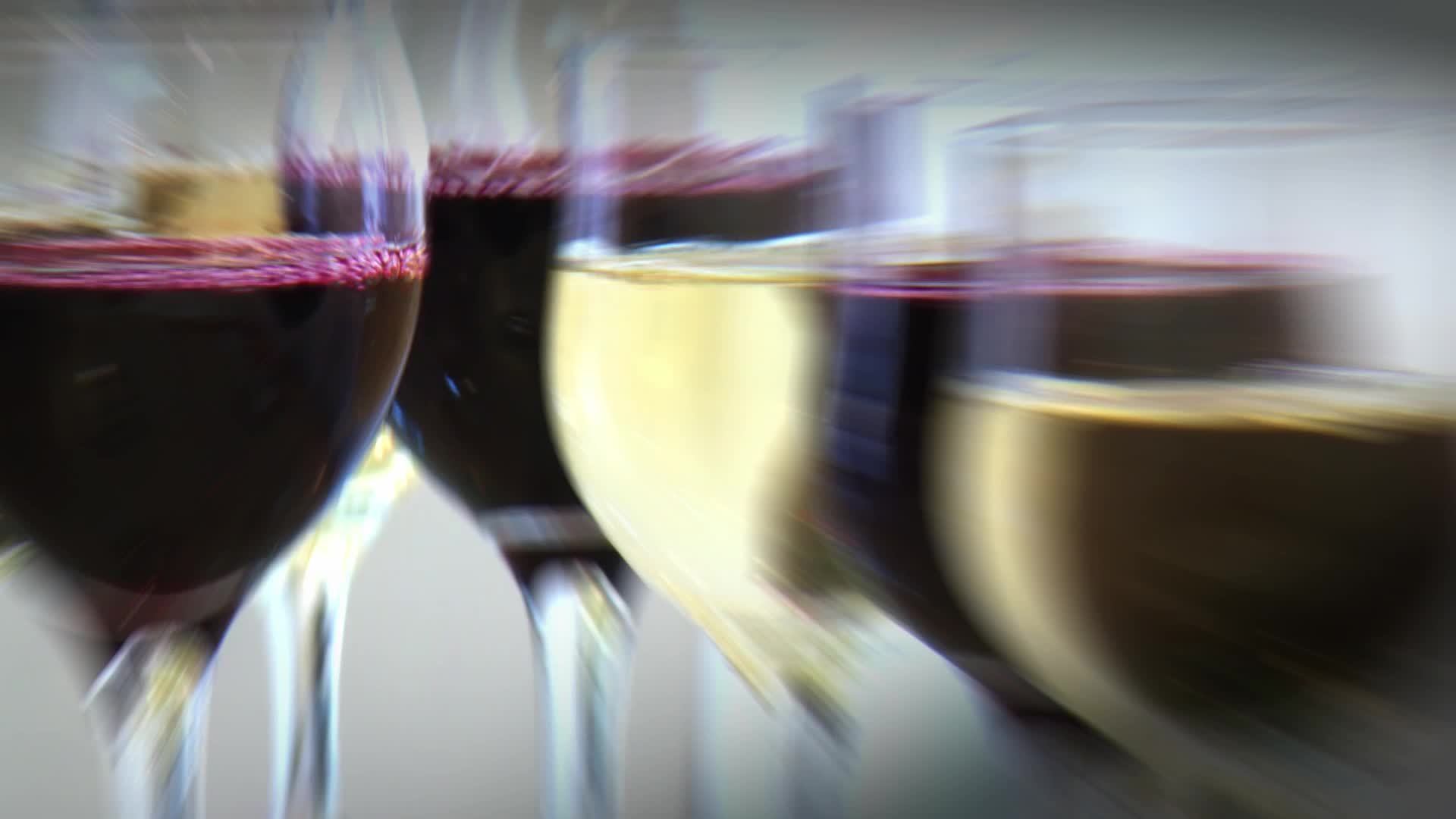 Wine glasses video 22958320 Stock Video at Vecteezy