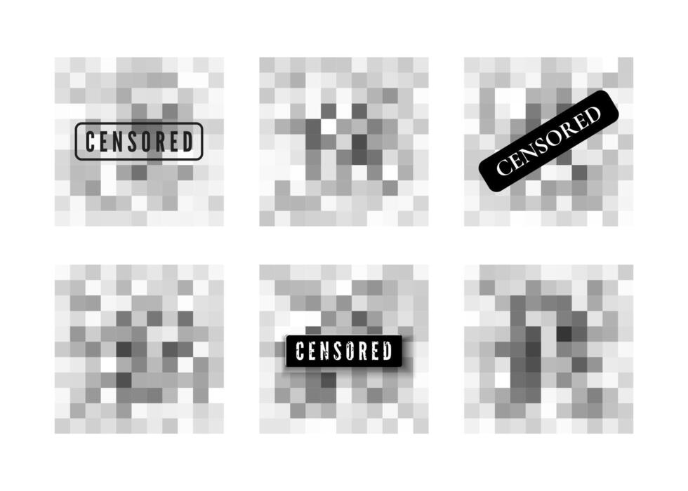 Censor Blur Vector Art, Icons, and Graphics for Free Download