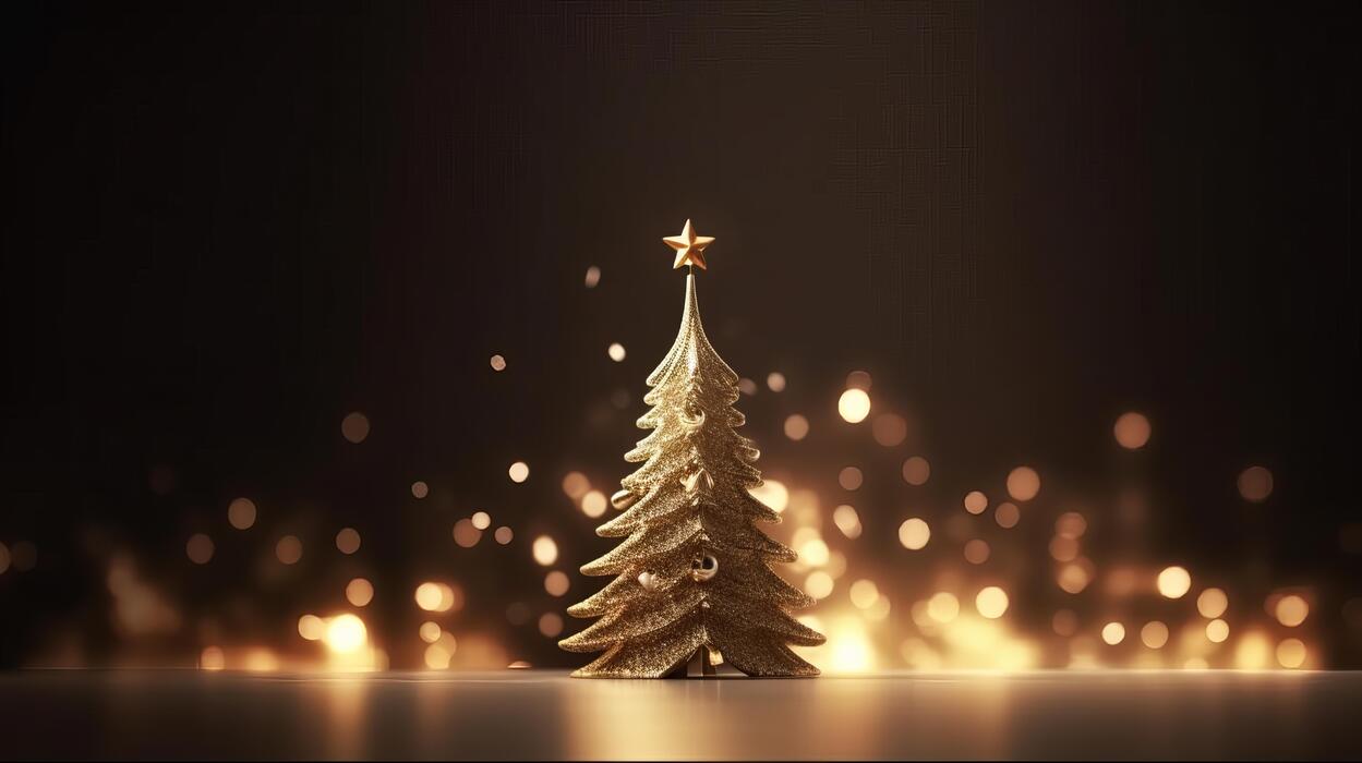 Golden Christmas Tree Stock Photos, Images and Backgrounds for Free Download