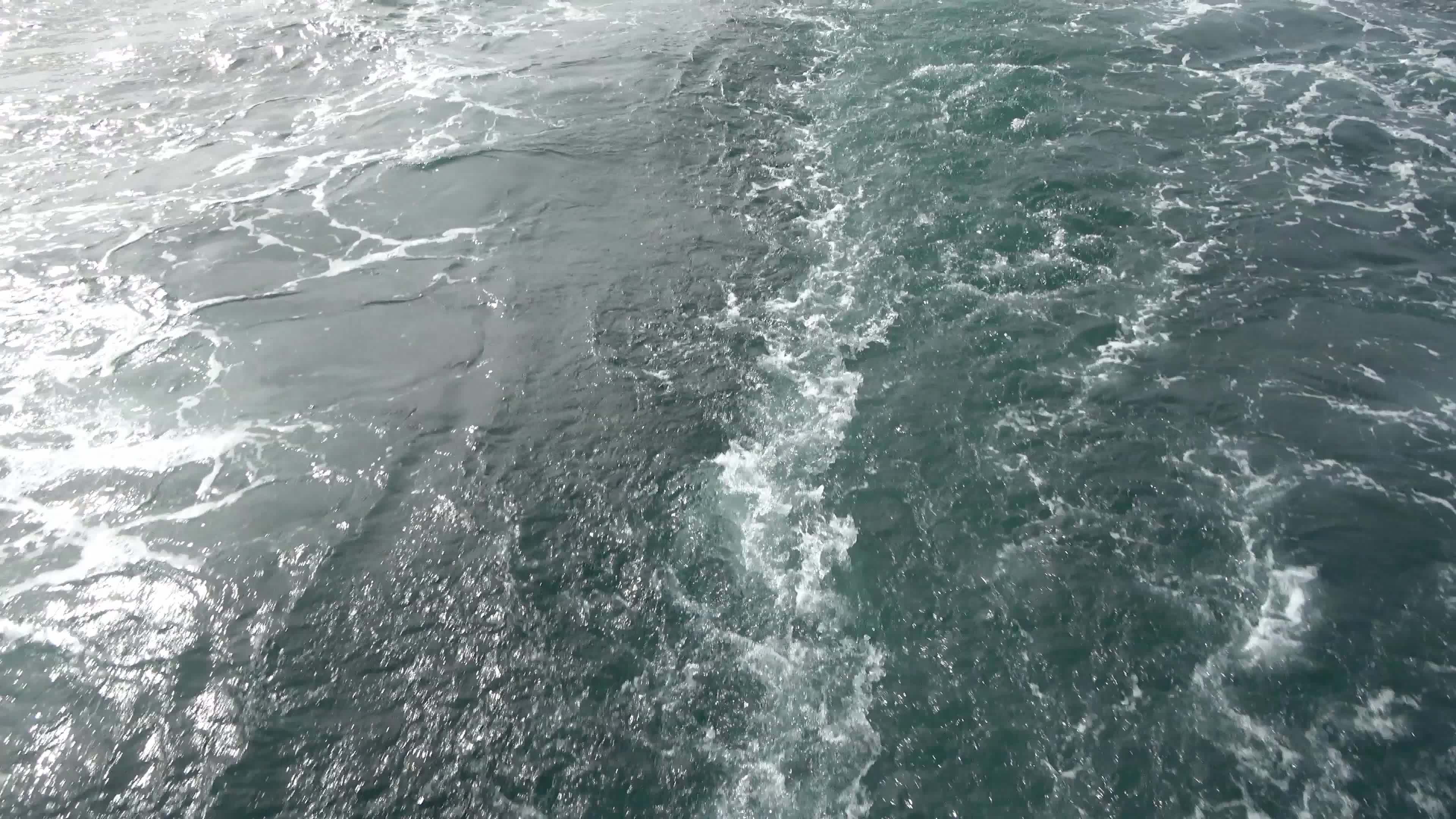 Water surface with waves and ripples from a moving boat. 22995581 Stock ...