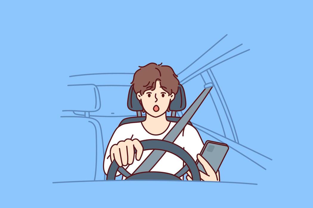 Phone While Driving Vector Art, Icons, and Graphics for Free Download