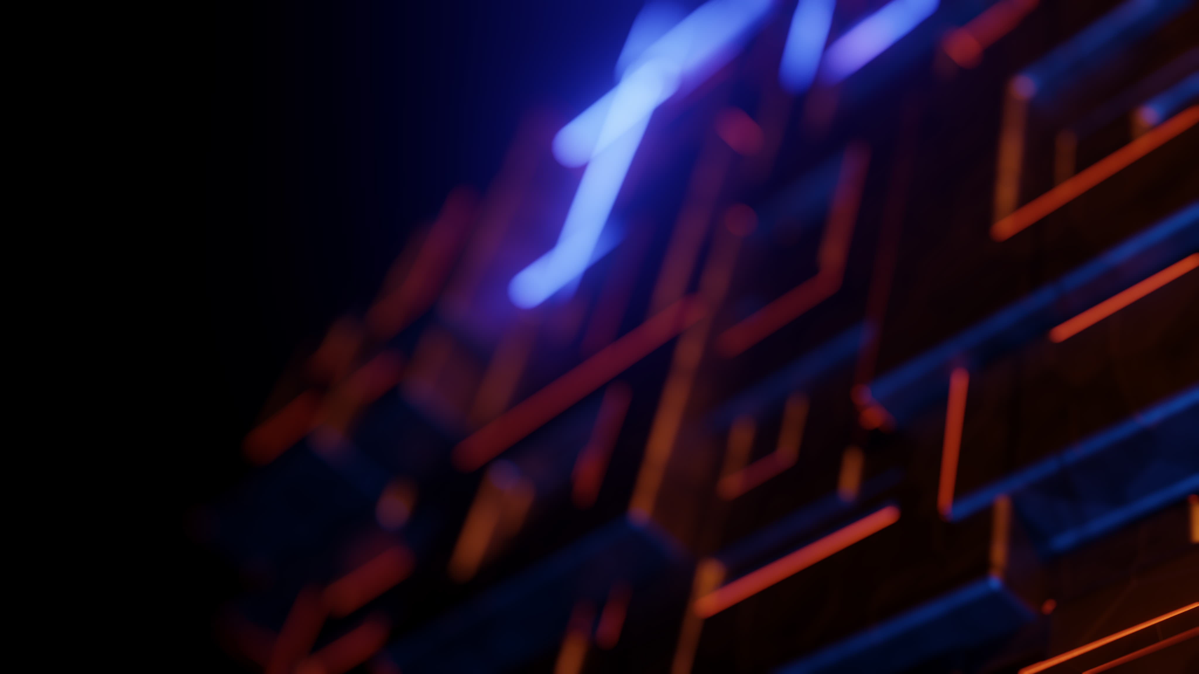 3D render seamless animation of abstract futuristic high-tech armored ...