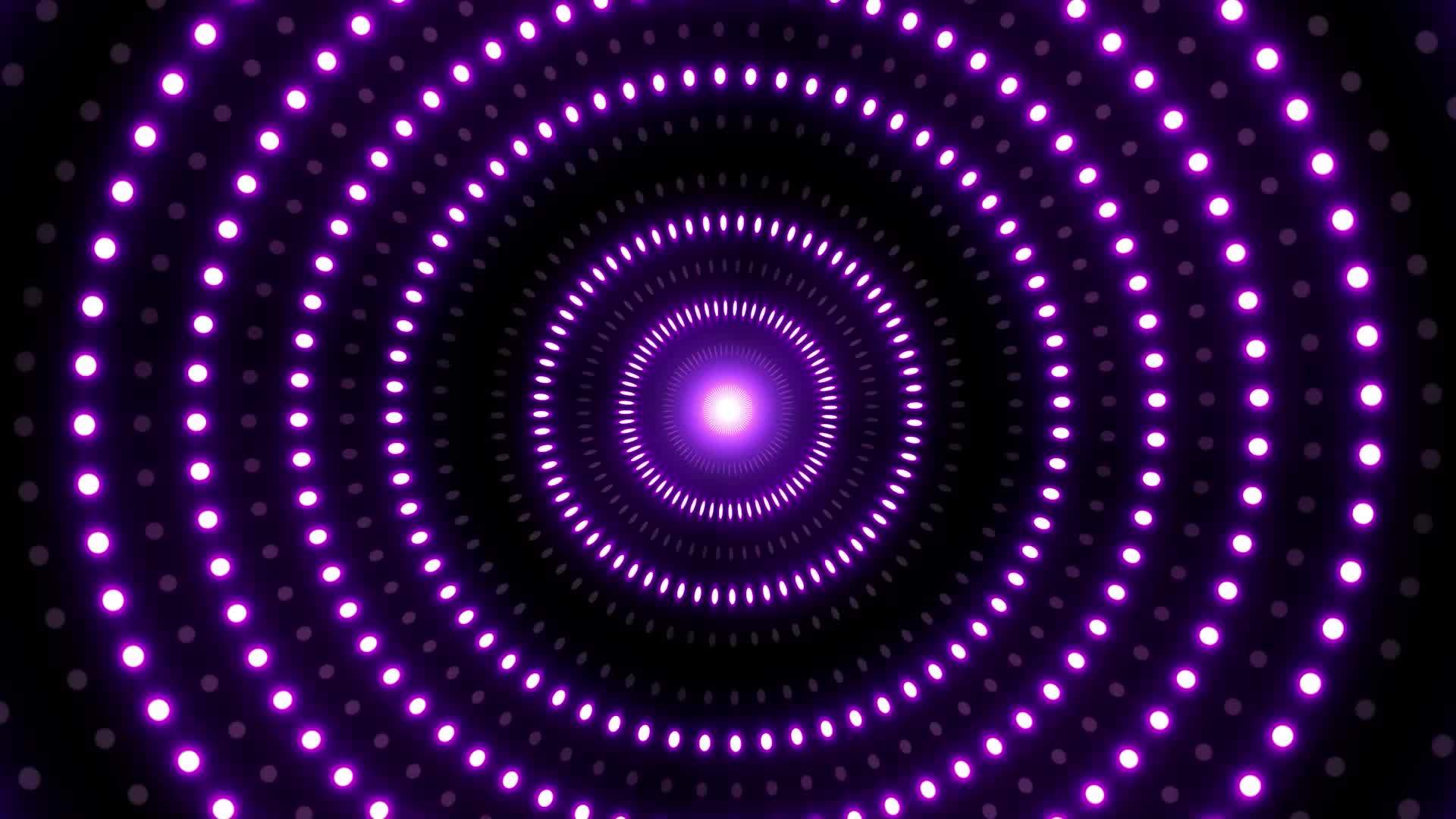 Flickering Purple Color Circle Dot Lights Overlay Background VJ Loop ...