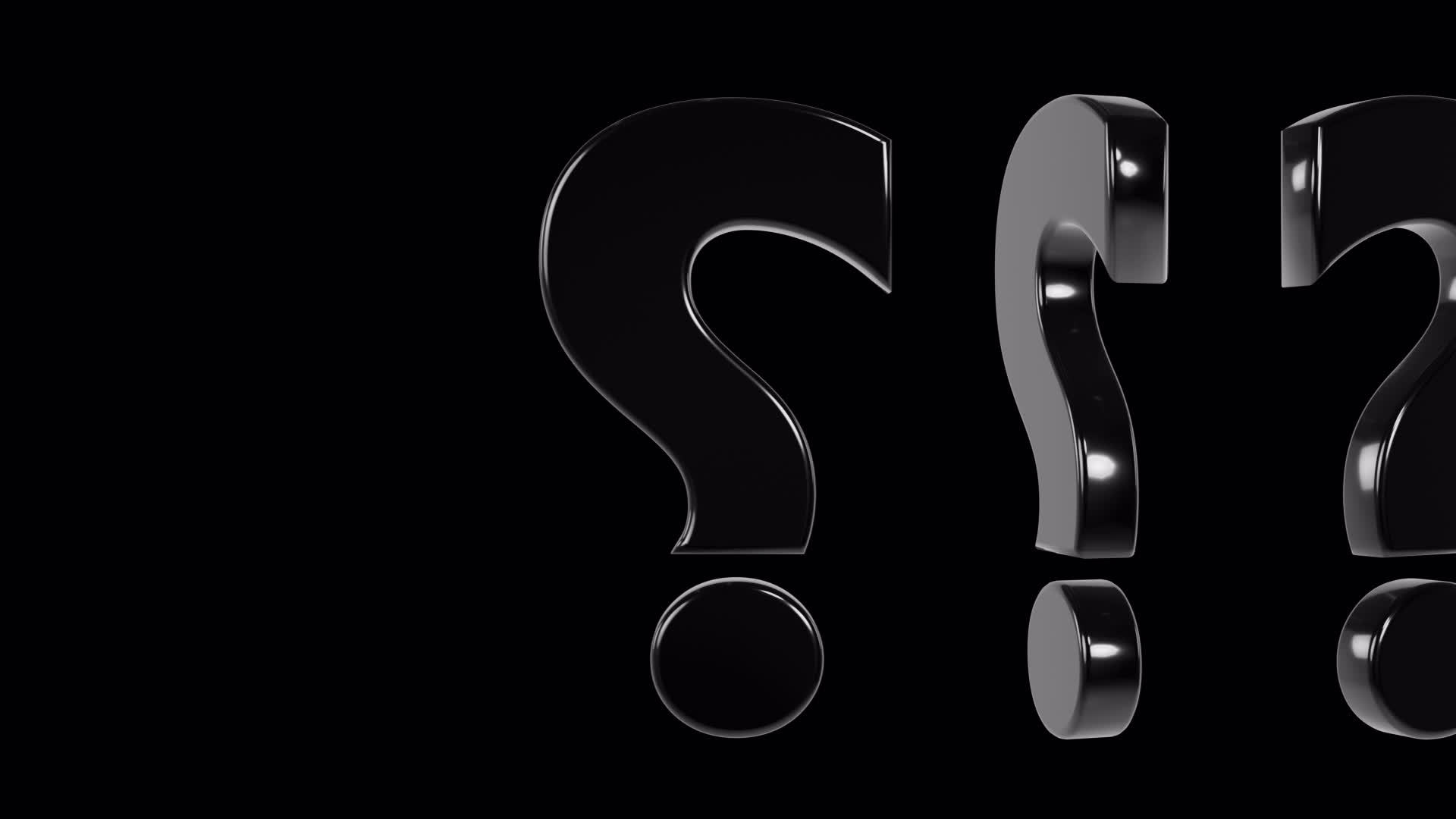 Rotating Black Question Mark Transition Isolated loop on alpha background 23151174 Stock Video ...