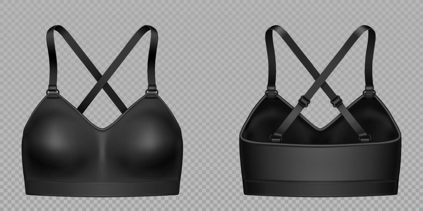 Sports Bra Mockup Vector Art Icons And Graphics For Free Download