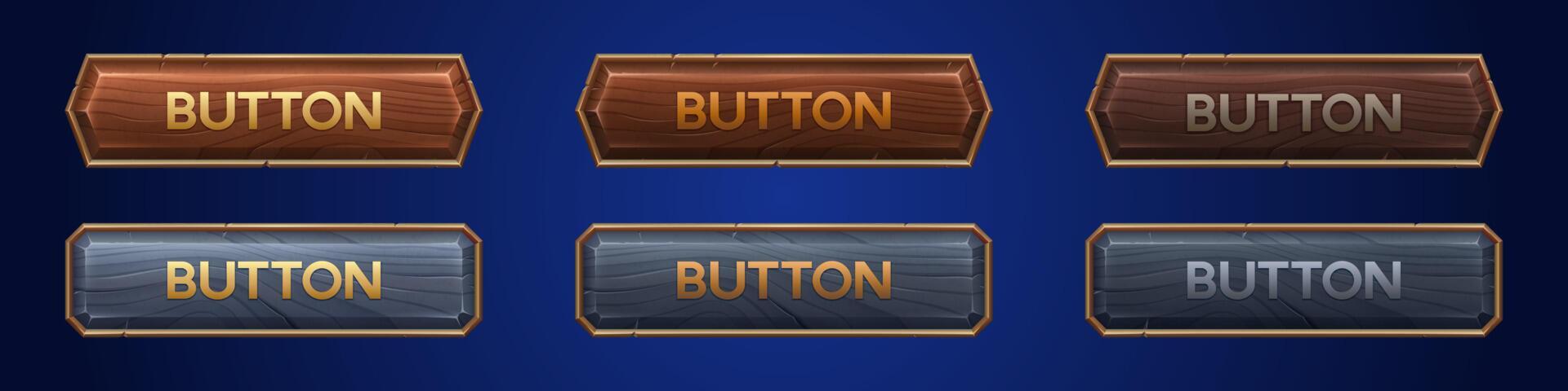 Game Ui Button Vector Art Icons And Graphics For Free Download
