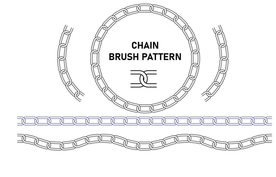 Chain Brush Vector Art, Icons, and Graphics for Free Download