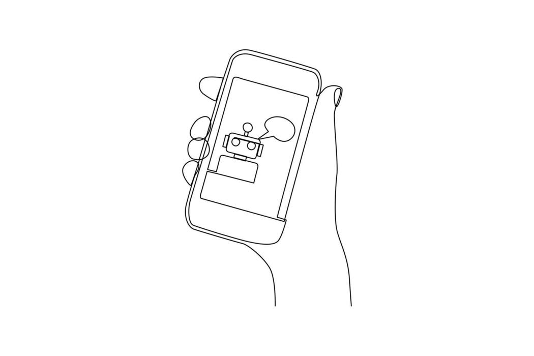 Mobile Line Drawing Vector Art Icons And Graphics For Free Download