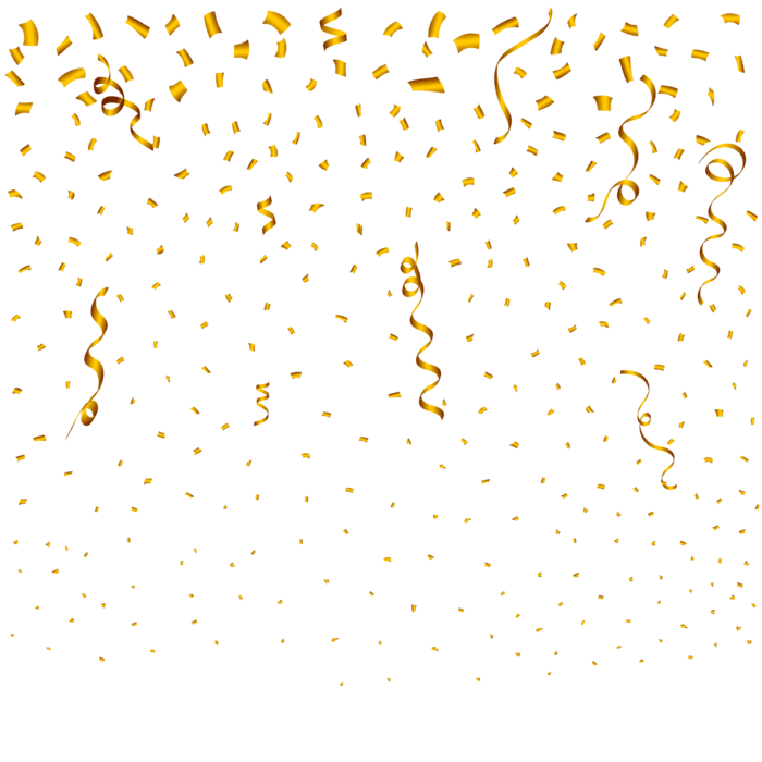 Confeti Dorado Png PNG para descargar gratis