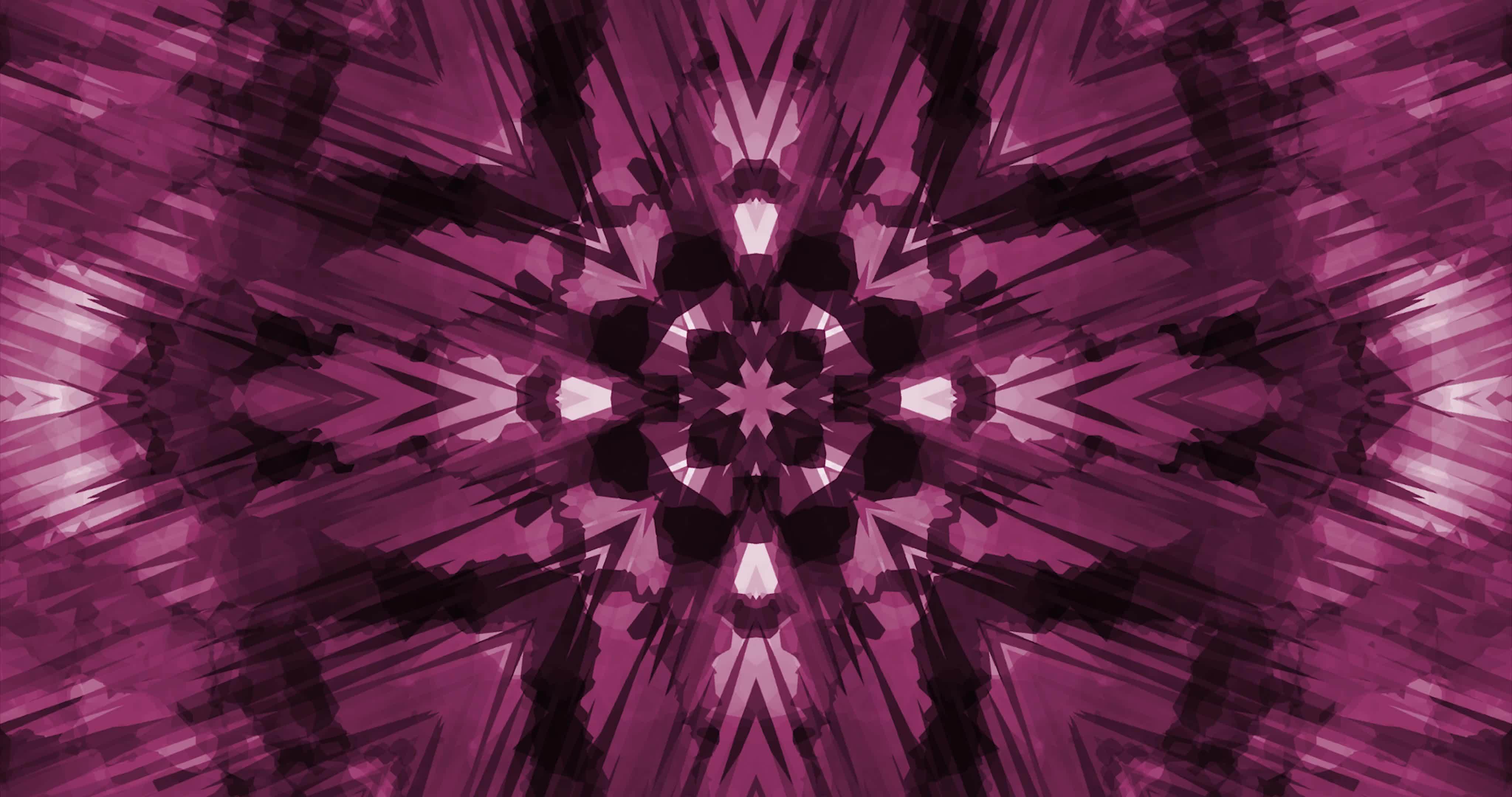 Kaleidoscope Animation Abstract Geometric Background Moviemandala