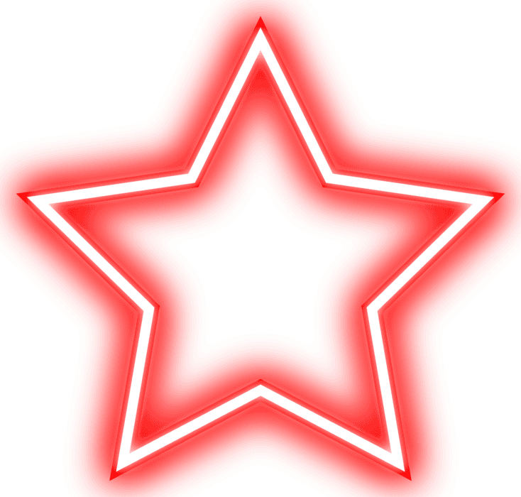 Neon Star PNGs for Free Download