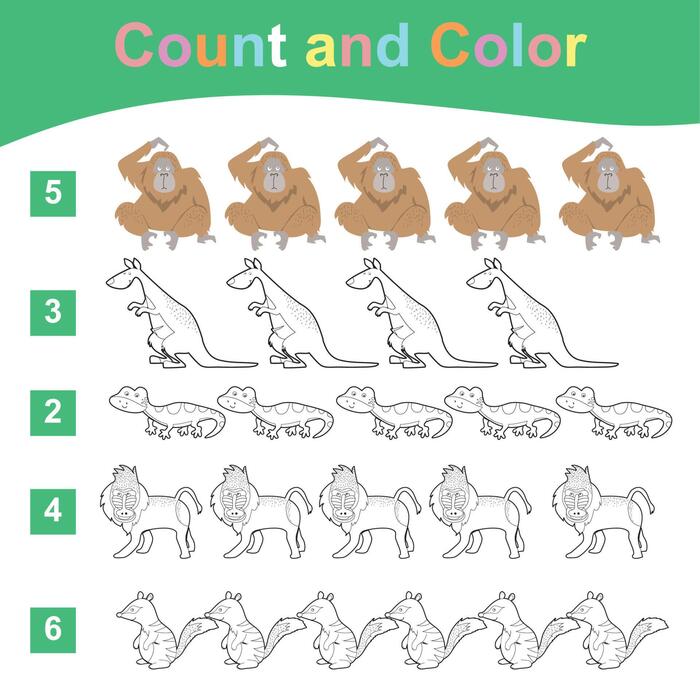 Count And Color Vector Art, Icons, and Graphics for Free Download