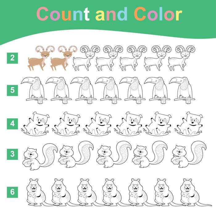 Count And Color Vector Art, Icons, and Graphics for Free Download