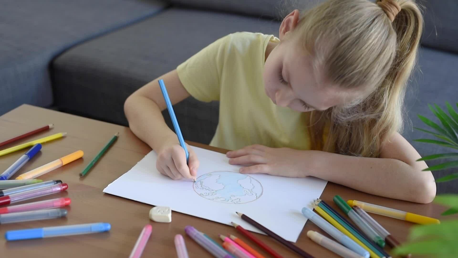 Colouring Book Stock Video Footage for Free Download