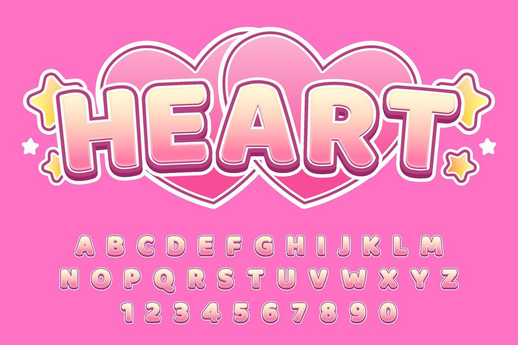 Heart Alphabet Vector Art, Icons, and Graphics for Free Download