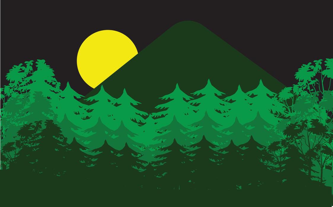 Pine Tree Mountain Vector Art, Icons, and Graphics for Free Download