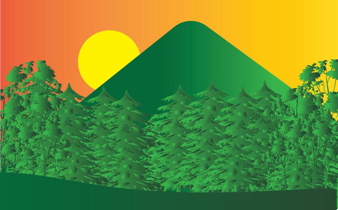 Pine Tree Mountain Vector Art, Icons, and Graphics for Free Download