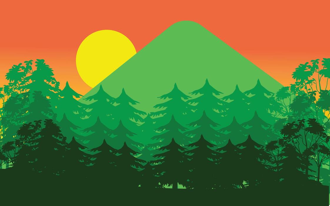 Pine Tree Mountain Vector Art, Icons, and Graphics for Free Download