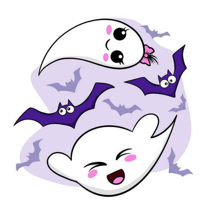 Cute Halloween Bat Vector Art, Icons, and Graphics for Free Download