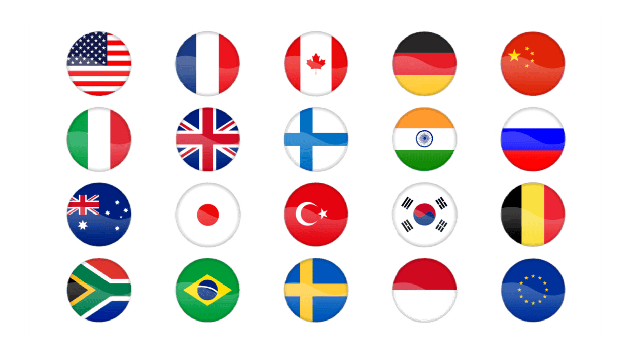 World Flags Circle PNGs for Free Download