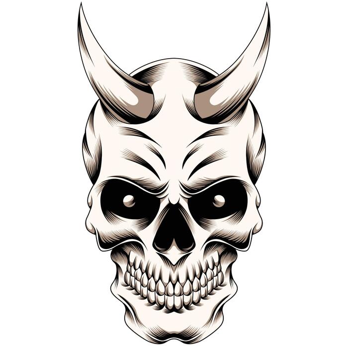 Evil Skull Vector Art, Icons, and Graphics for Free Download