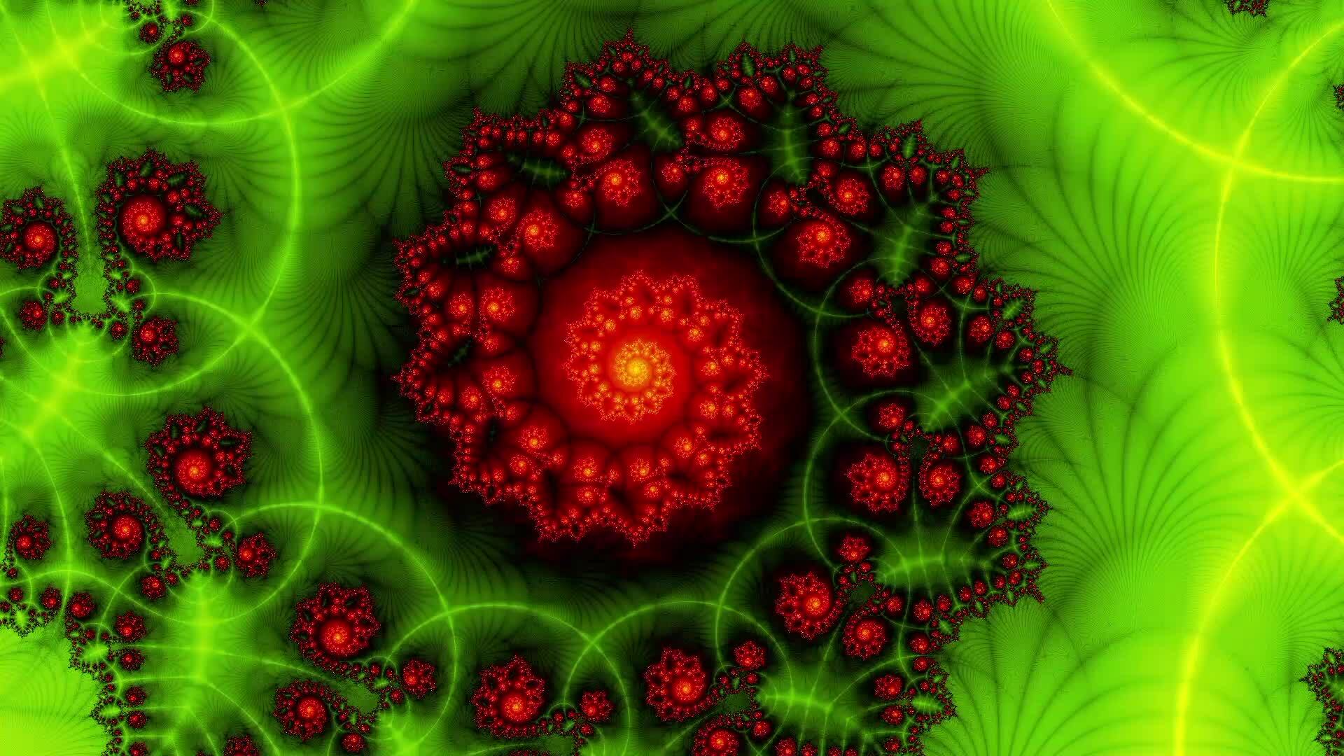 Beautiful fractal color changing animation loop video 23368486 Stock ...