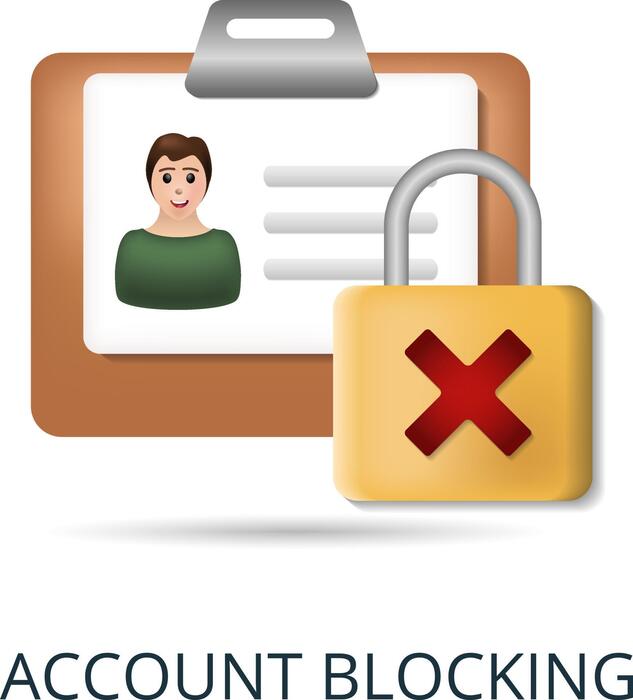 Blocked Account Vector Art, Icons, and Graphics for Free Download