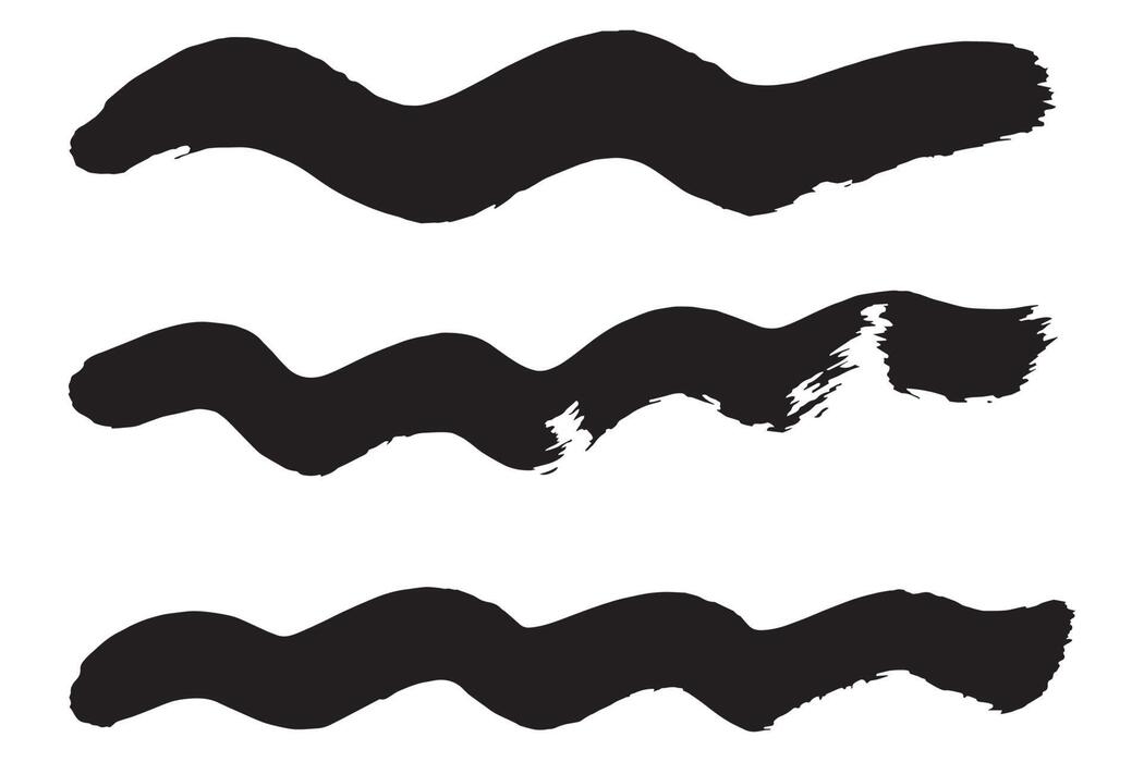 Wavy Brush Stroke Vector Art, Icons, and Graphics for Free Download