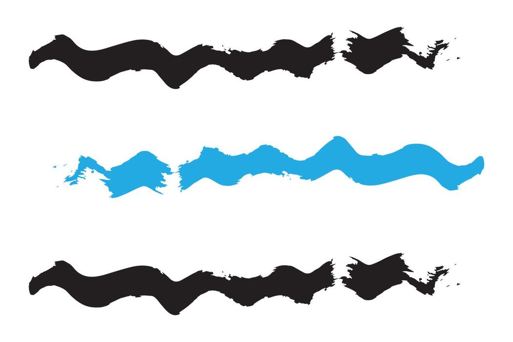 Wavy Brush Stroke Vector Art, Icons, and Graphics for Free Download