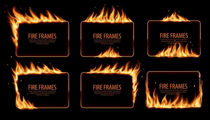Fire Frame Vector Art, Icons, and Graphics for Free Download