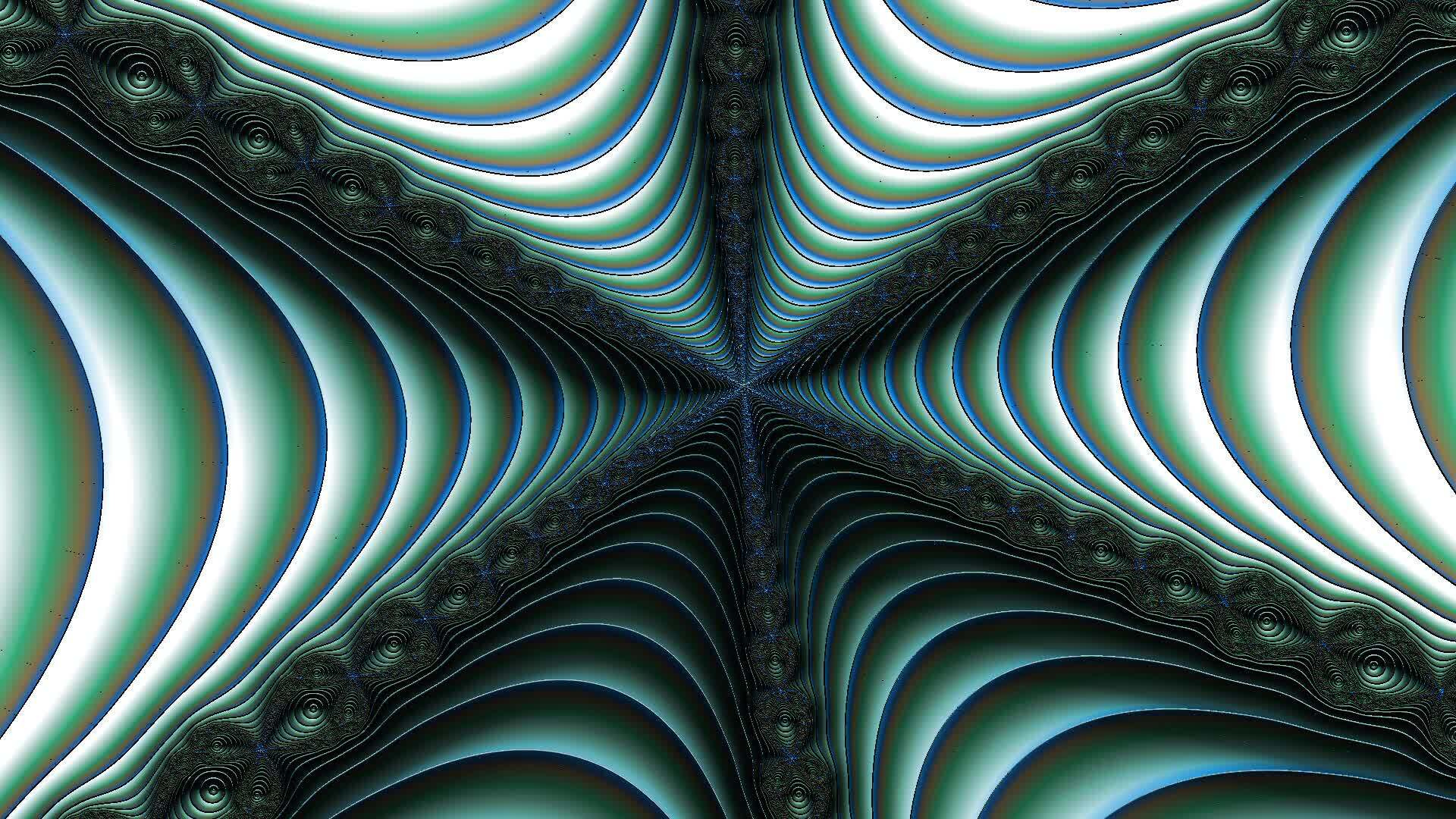3d Abstract Fractal Radial Color Palette Flow Animation Loop Background