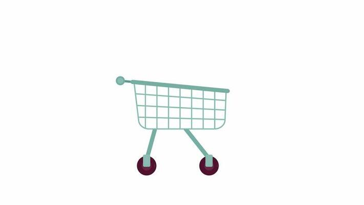 Animation Shopping Cart Stock Video Footage for Free Download