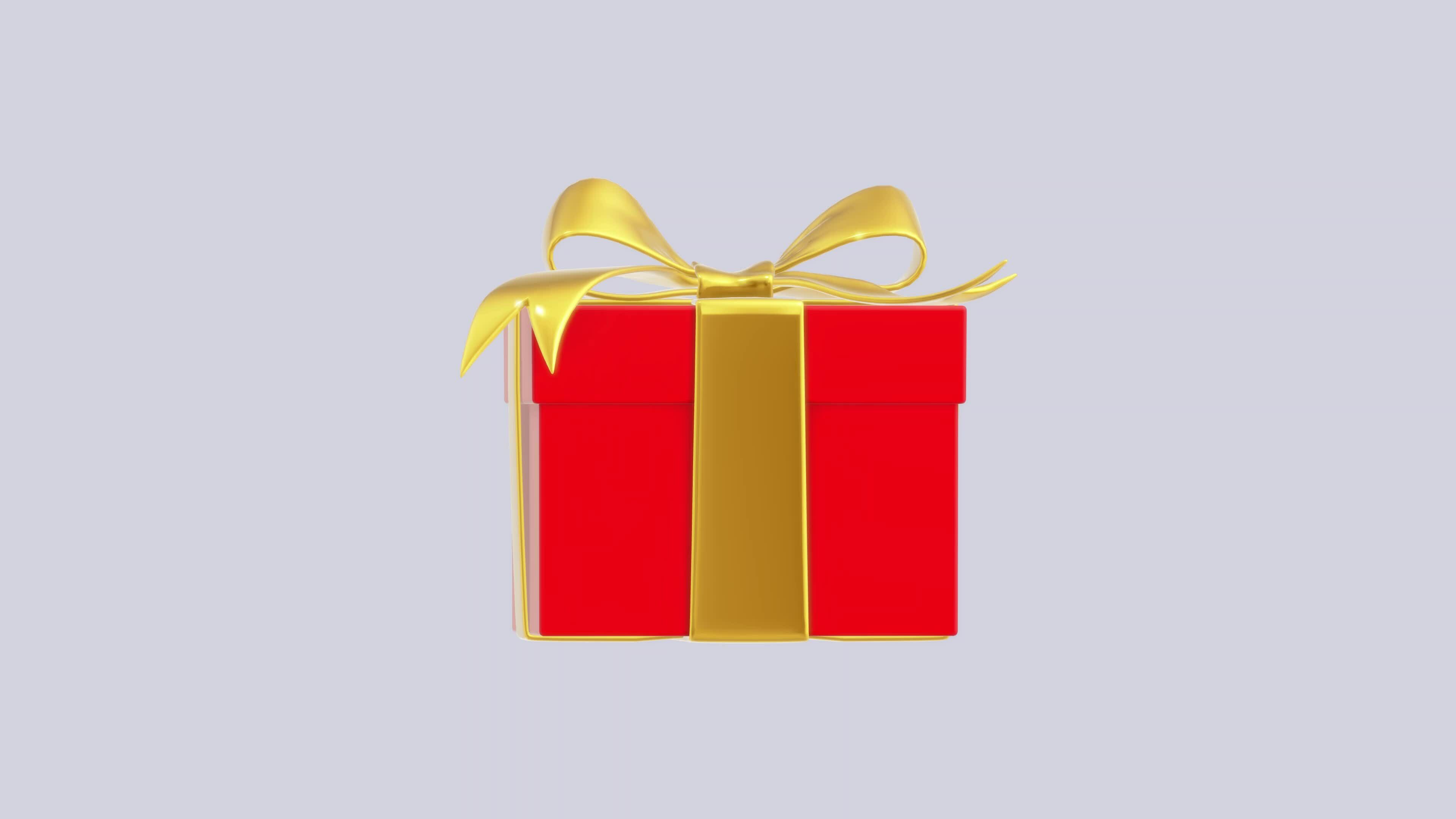 shiny red 3d gift box zooming out and zooming in with spining on light ... shiny red 3d gift box zooming out and zooming in with spining on light ...