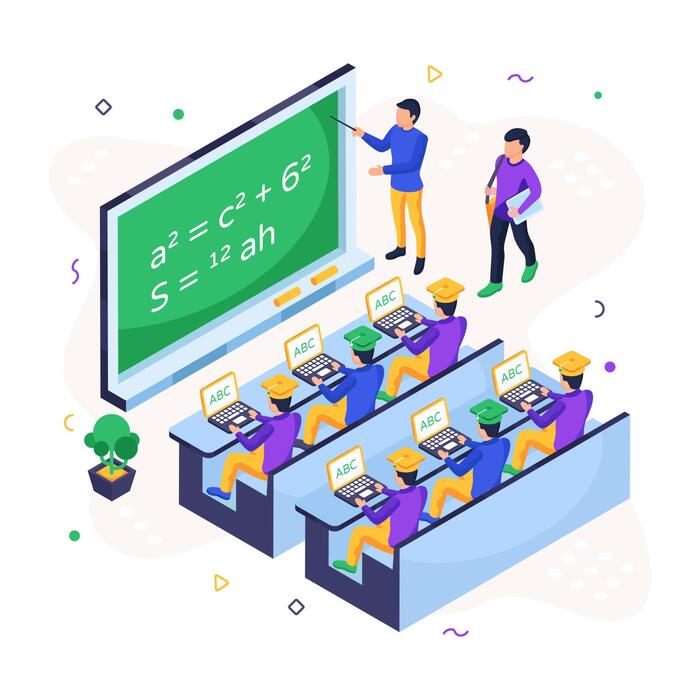 Computer Class Vector Art, Icons, and Graphics for Free Download