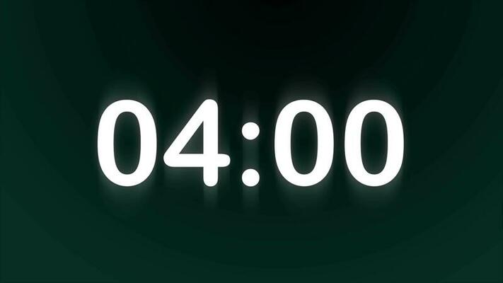 5 Minute Timer Stock Video Footage for Free Download