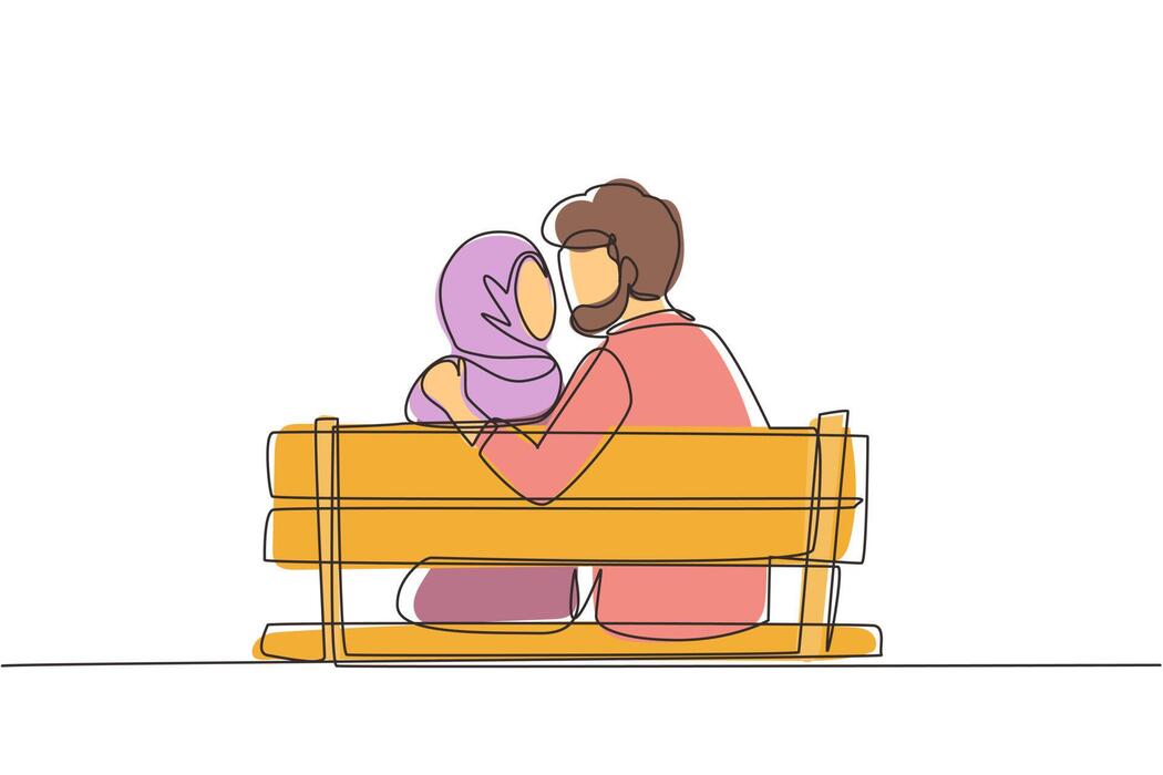 Romantic Muslim Couple Vector Art, Icons, and Graphics for Free Download