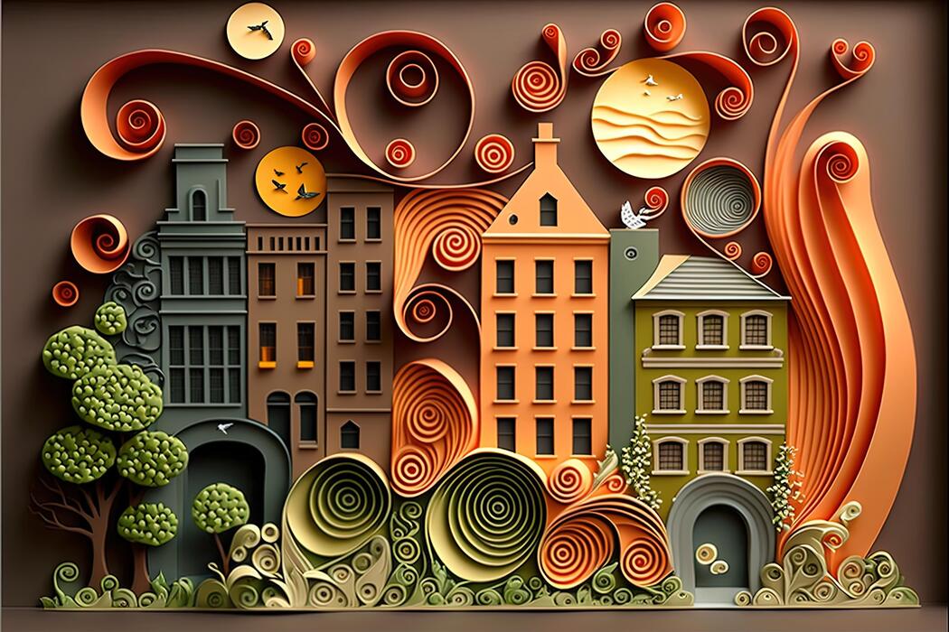 Paper Quilling Stock Photos, Images and Backgrounds for Free Download