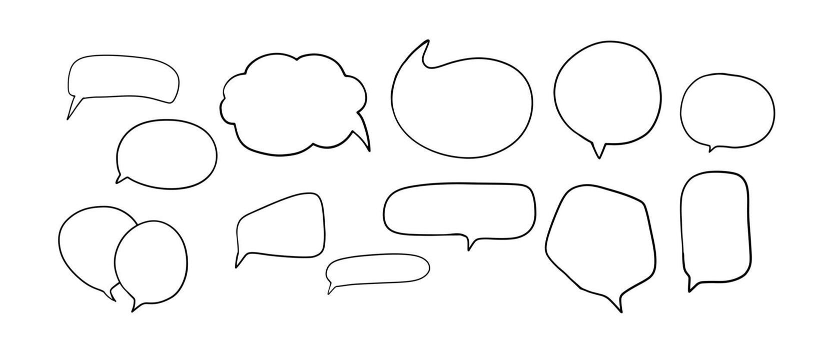 Speech Bubble Outline Vector Art, Icons, and Graphics for Free Download