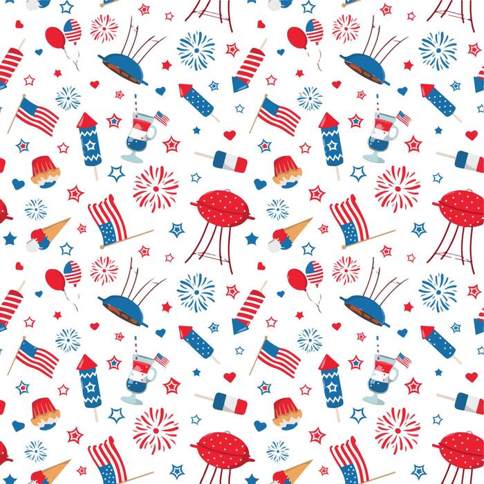 4th Of July Pattern Vector Art, Icons, and Graphics for Free Download